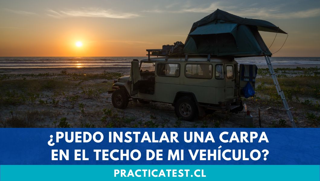 ¿Puedo instalar una carpa en el techo de mi vehículo?
