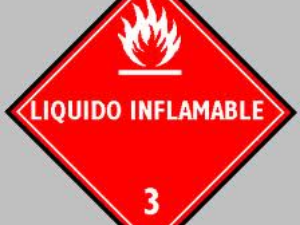 Todos los rótulos de Líquidos inflamables son de color: