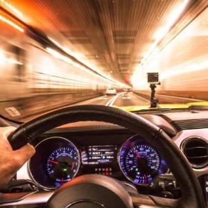 The tunnel effect produced by speed means a driver is...