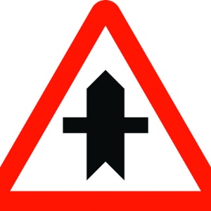 The sign indicates...